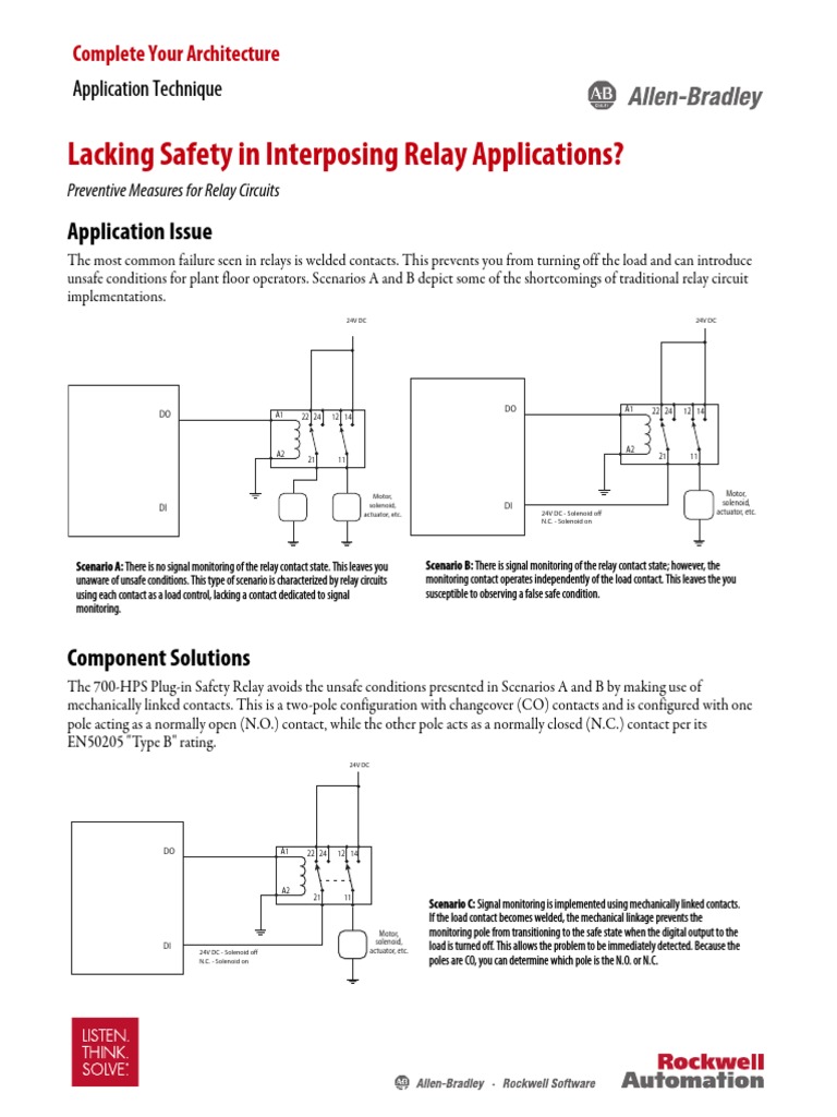 Lacking Safety in Interposing Relay Applications?: Application Issue ...