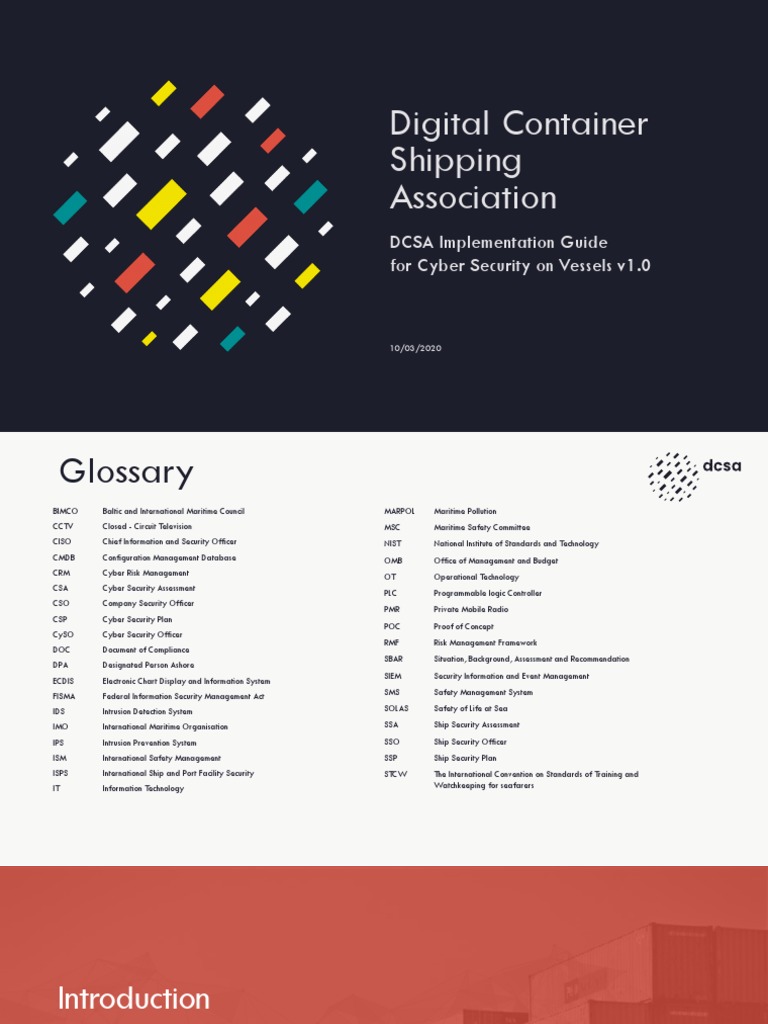 DCSA Implementation Guideline For BIMCO Compliant Cyber Security On ...