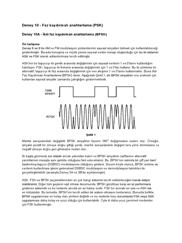 Haberleşme Lab Deney 10 PDF | PDF