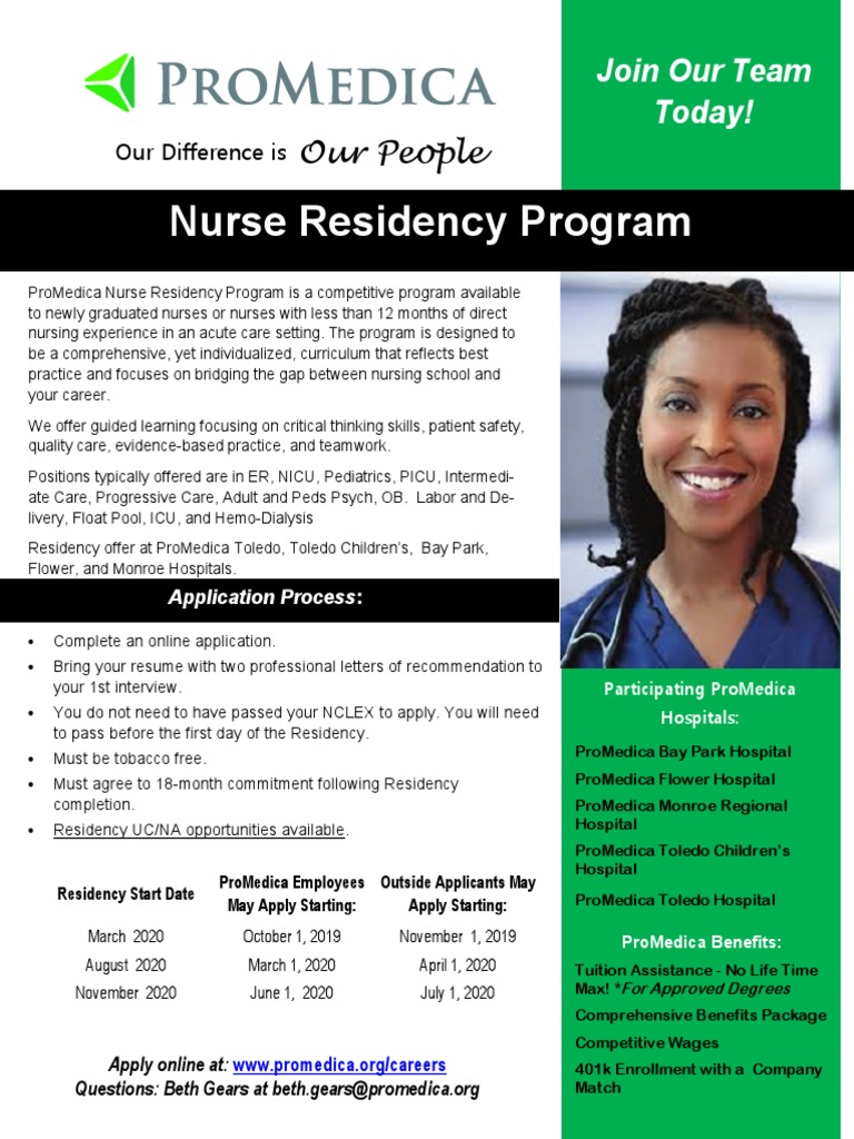 Nurse Residency Flyer | PDF | Residency (Medicine) | Nursing