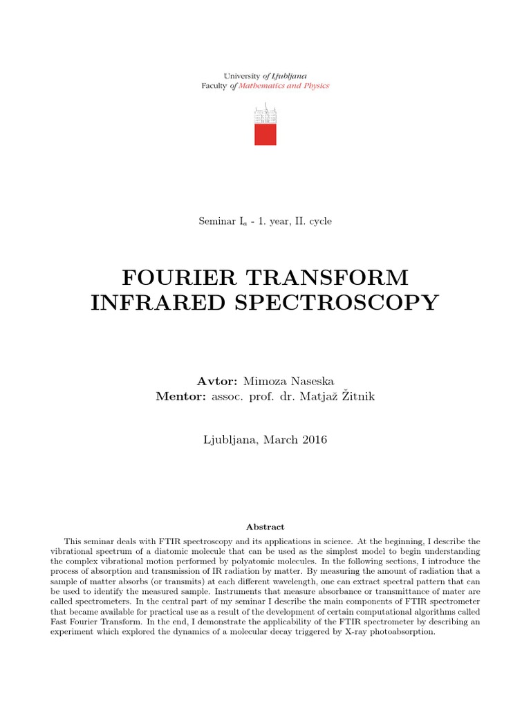 FTIR Methodology | PDF | Infrared Spectroscopy | Absorption Spectroscopy
