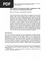 Family Environment Scale Questionnaire | PDF | Psychological Concepts ...