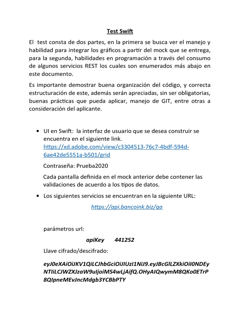 Test - Swift | PDF | Gestión de tecnología de la información ...