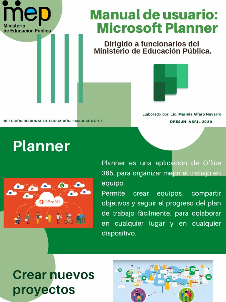 Manual Microsoft Planner Funcionarios MEP | PDF | Software | Informática