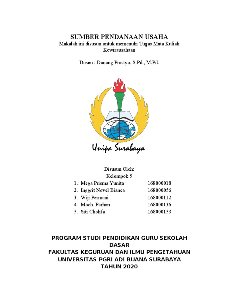 Sumber Pendanaan Usaha | PDF
