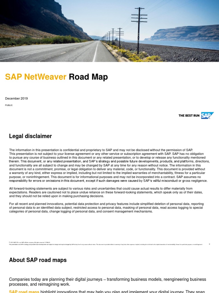 SAP NetWeaver Road Map PDF | PDF | Sap Se | Cloud Computing