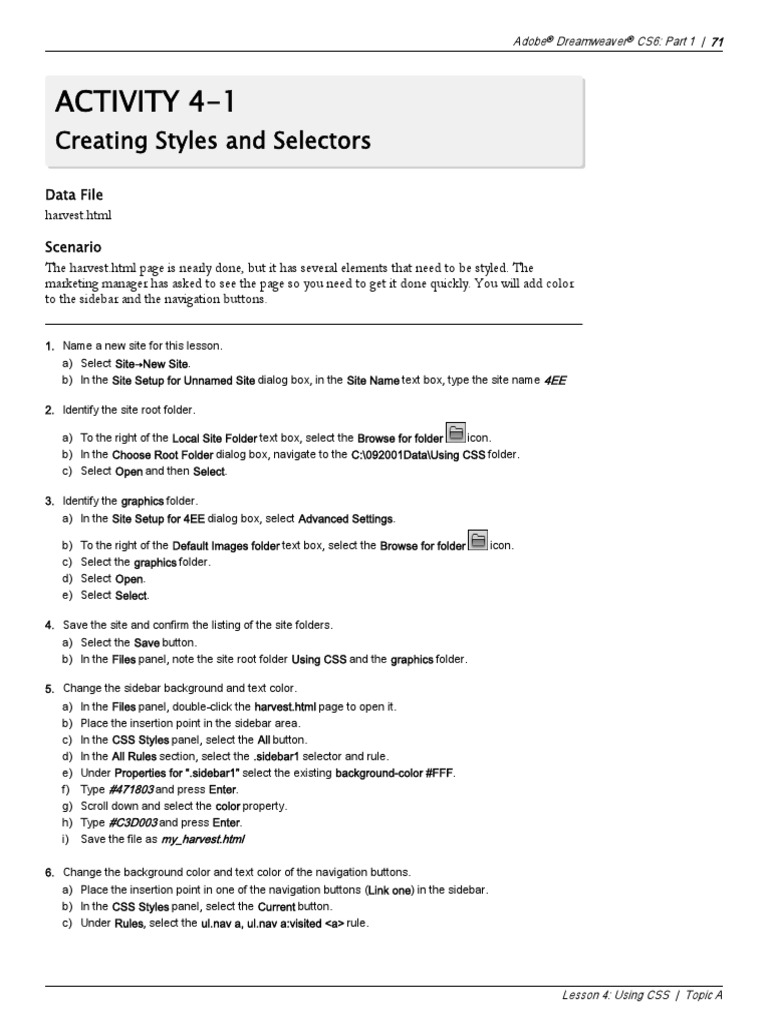 Activity 4 | PDF | Cascading Style Sheets | Icon (Computing)