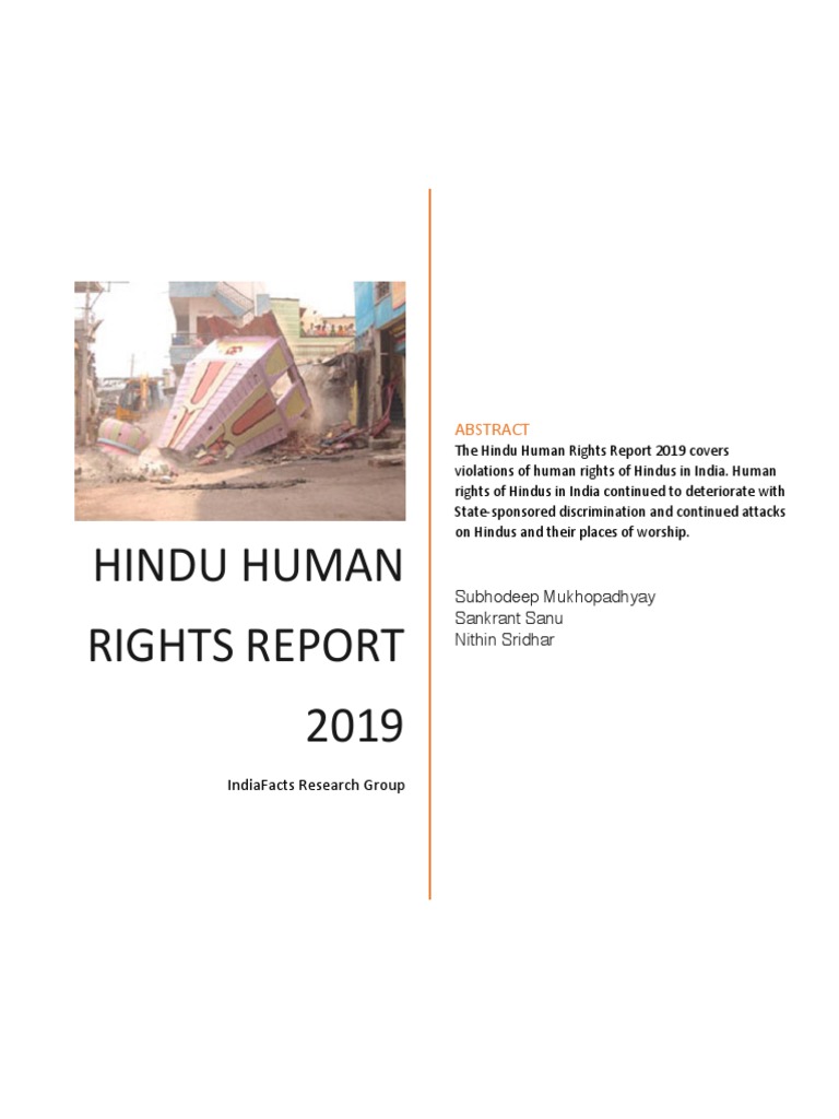 2 0 Hindu Human Rights Report 2019 3 Pdf Pdf Rohingya People