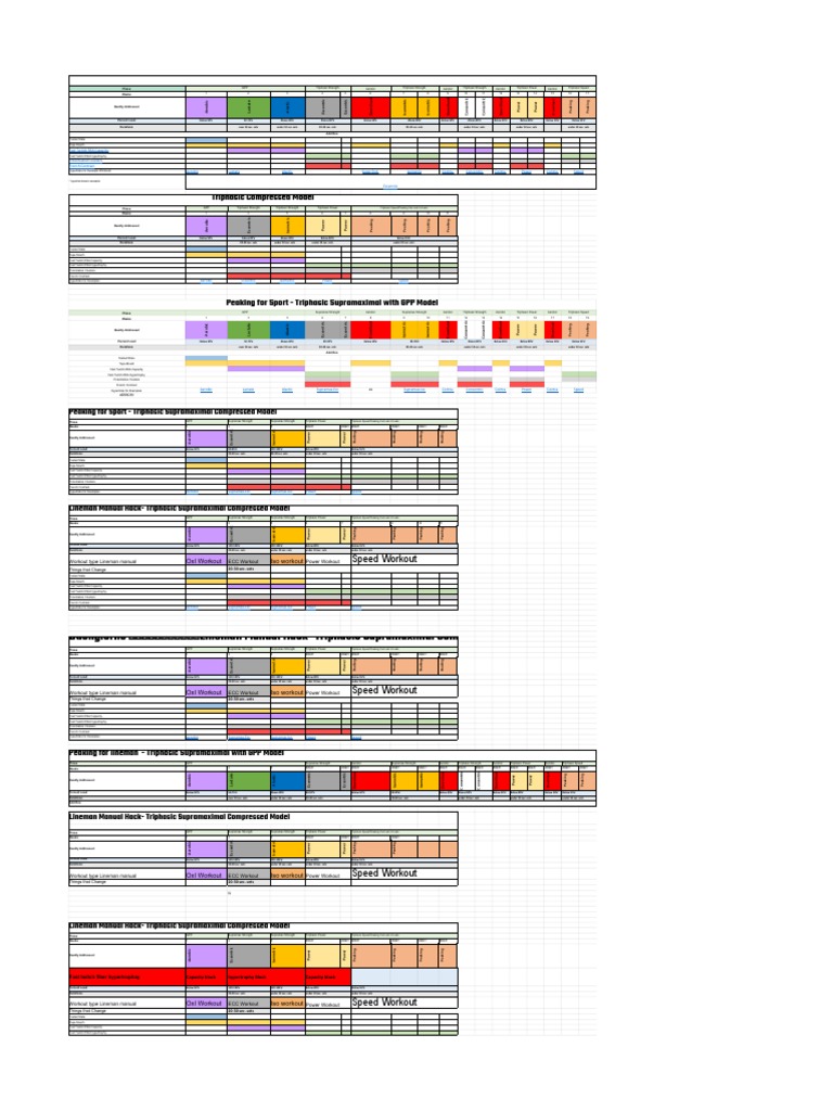 Triphasic Model Examples | PDF | Sports Science | Physiology