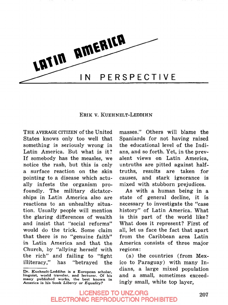 Latin America in Perspective | PDF | Latin America | Spain