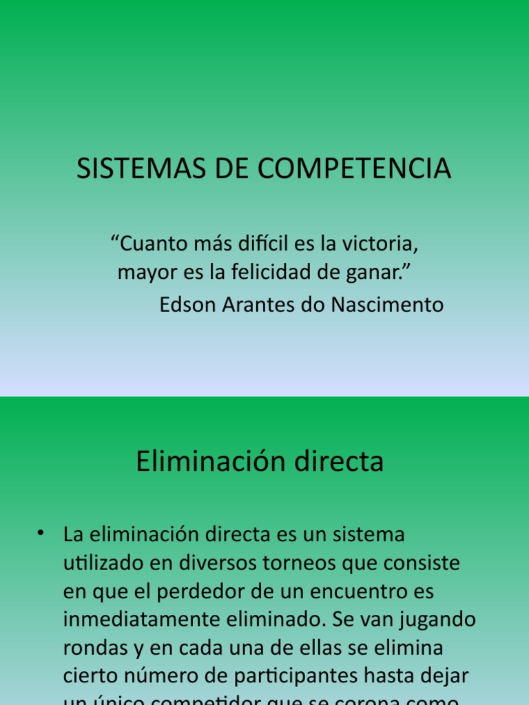 Sistemas de Competencia | PDF