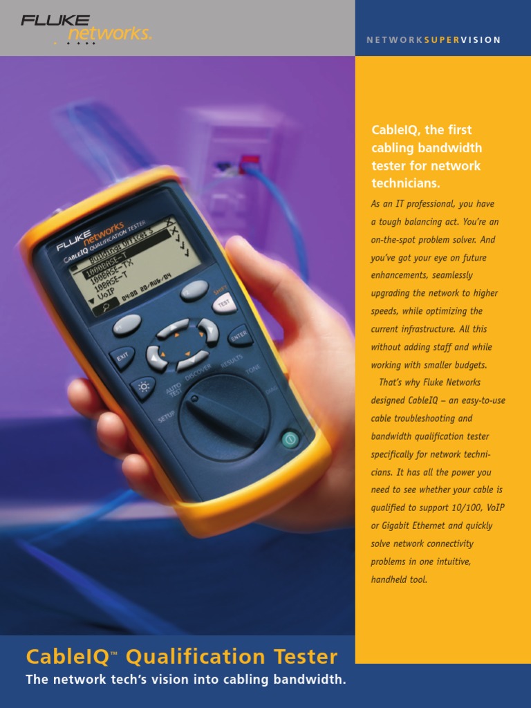 CableIQ Qualification Tester | PDF | Voice Over Ip | Ethernet