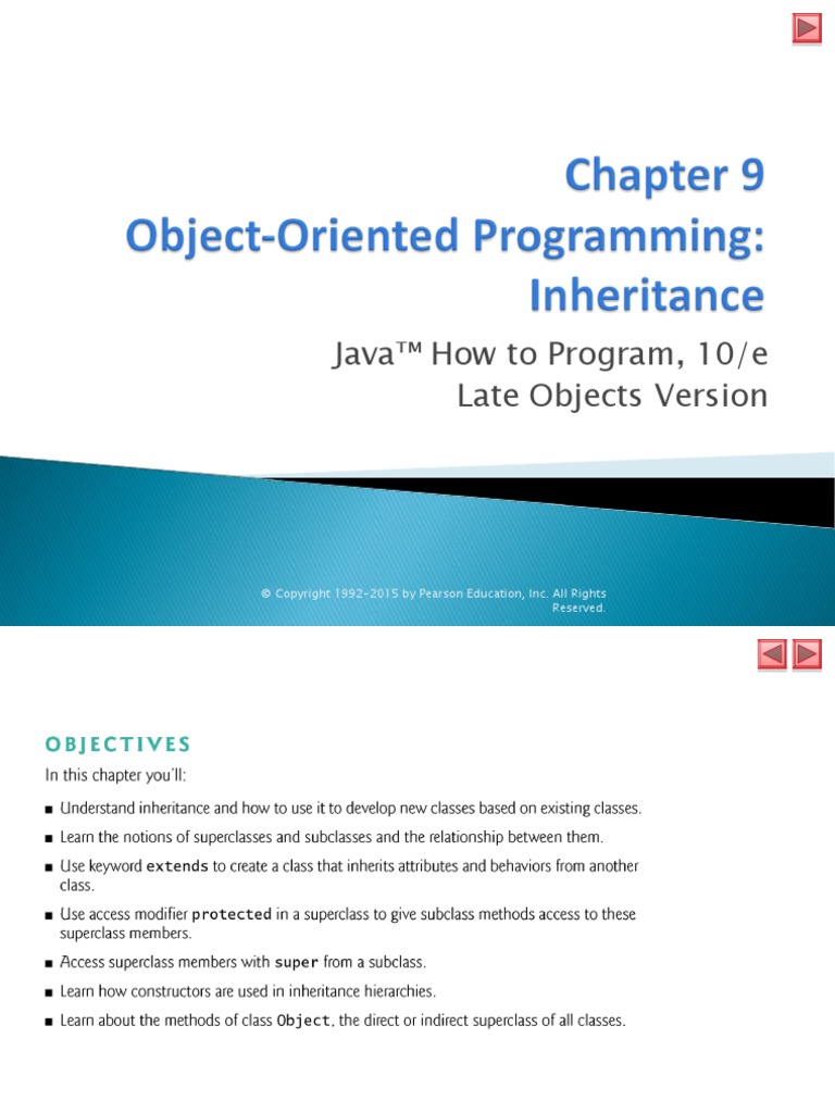 Java™ How To Program, 10/e Late Objects Version: Reserved | PDF | Inheritance (Object Oriented ...