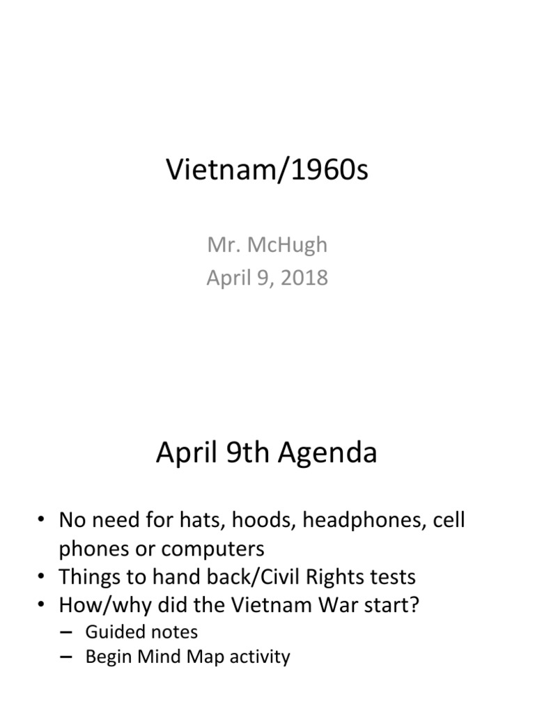 Vietnam War Presentation | PDF | Vietnam War | Viet Cong