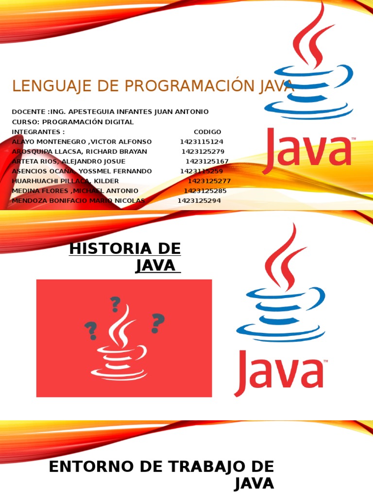 Lenguaje De Programación Java Pdf Java Lenguaje De Programación C