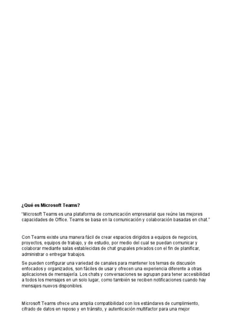 Partes de Teams | PDF | Chat en linea | Software