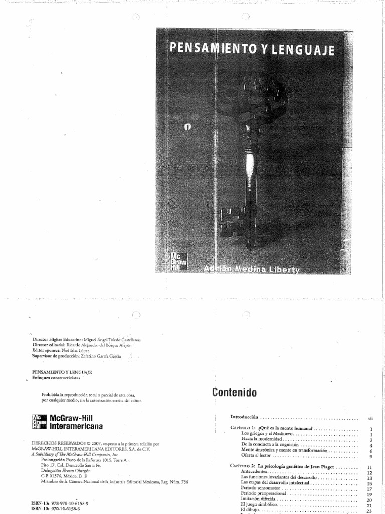 Libro Pensamiento Y Lenguaje Pdf Pdf
