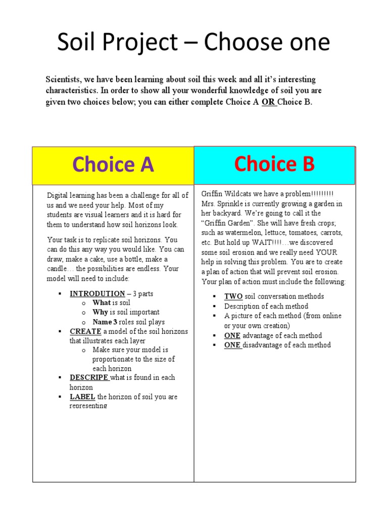 Soil Project Task | PDF