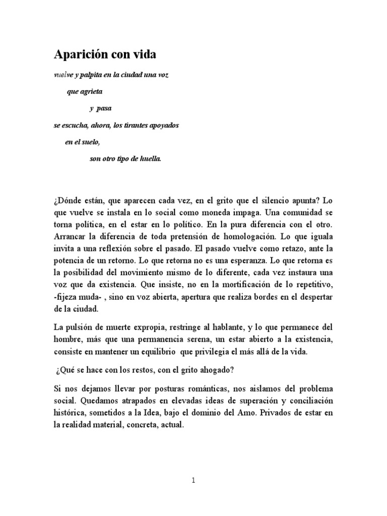 Aparición Con Vida - Laura Hana | PDF | Science | Ciencia filosófica