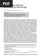 ISTH Bleeding Assessment Tool | PDF | Bleeding | Hemostasis