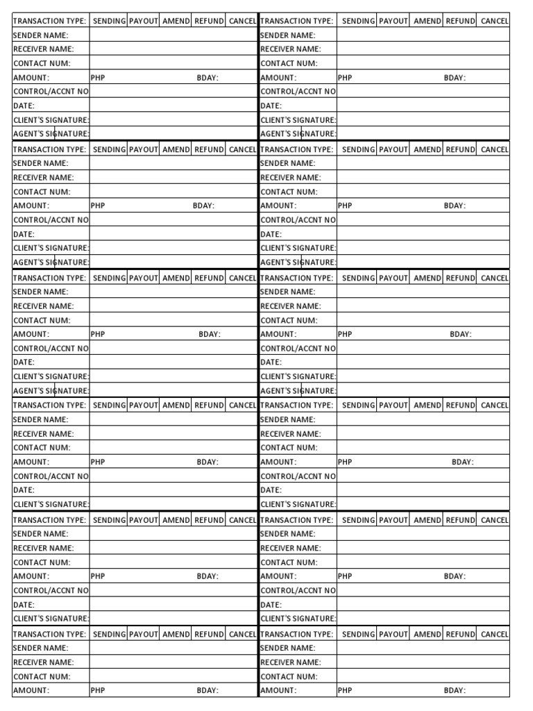 Cebuana Form | PDF | Employment | Business