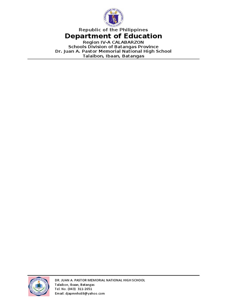 Official Letter Head | PDF