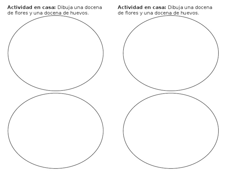 Dibuja Flores y Huevos en Casa | PDF