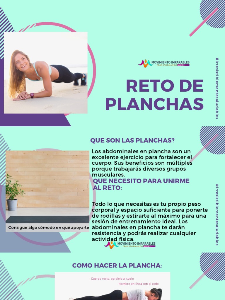 Reto de Planchas PDF | PDF | Bienestar | Medicina