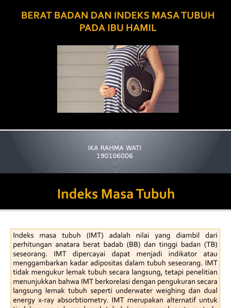 Berat Badan Dan Imt | PDF