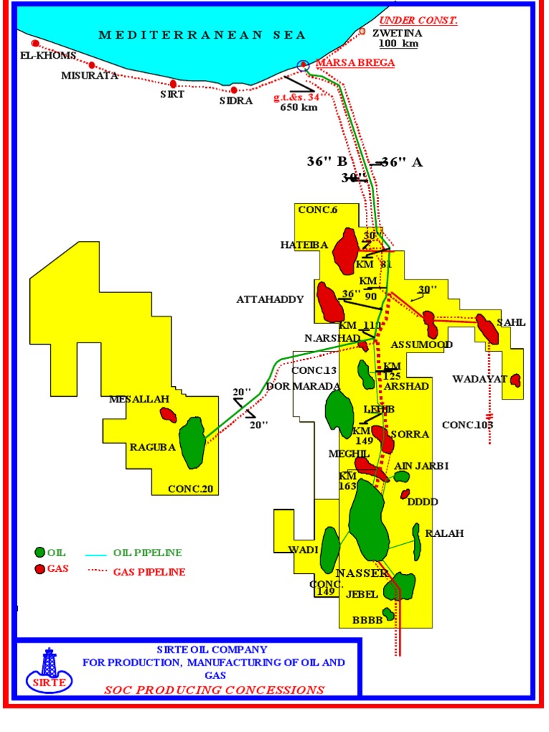 SOC Concession Map | PDF | Hydrocarbons | Gases