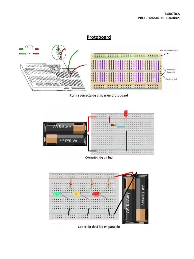 Ficha 2 - Protoboard PDF | PDF