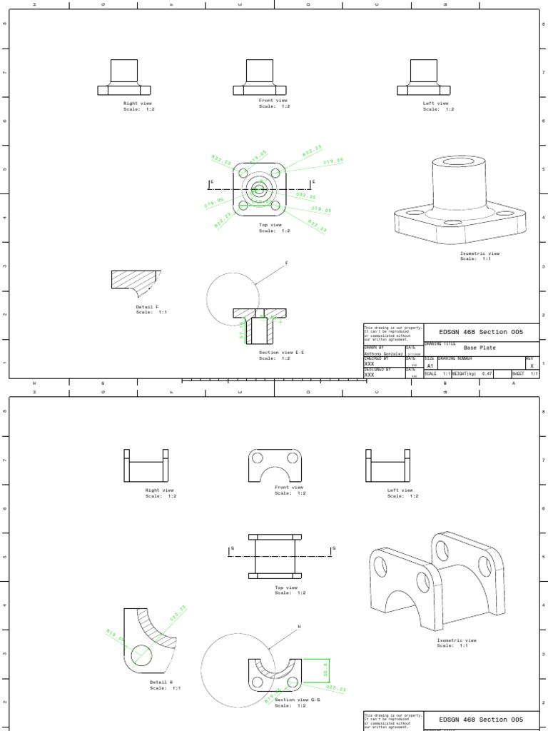 Catia Week3 Drafting | PDF | Technical Drawing | Infographics