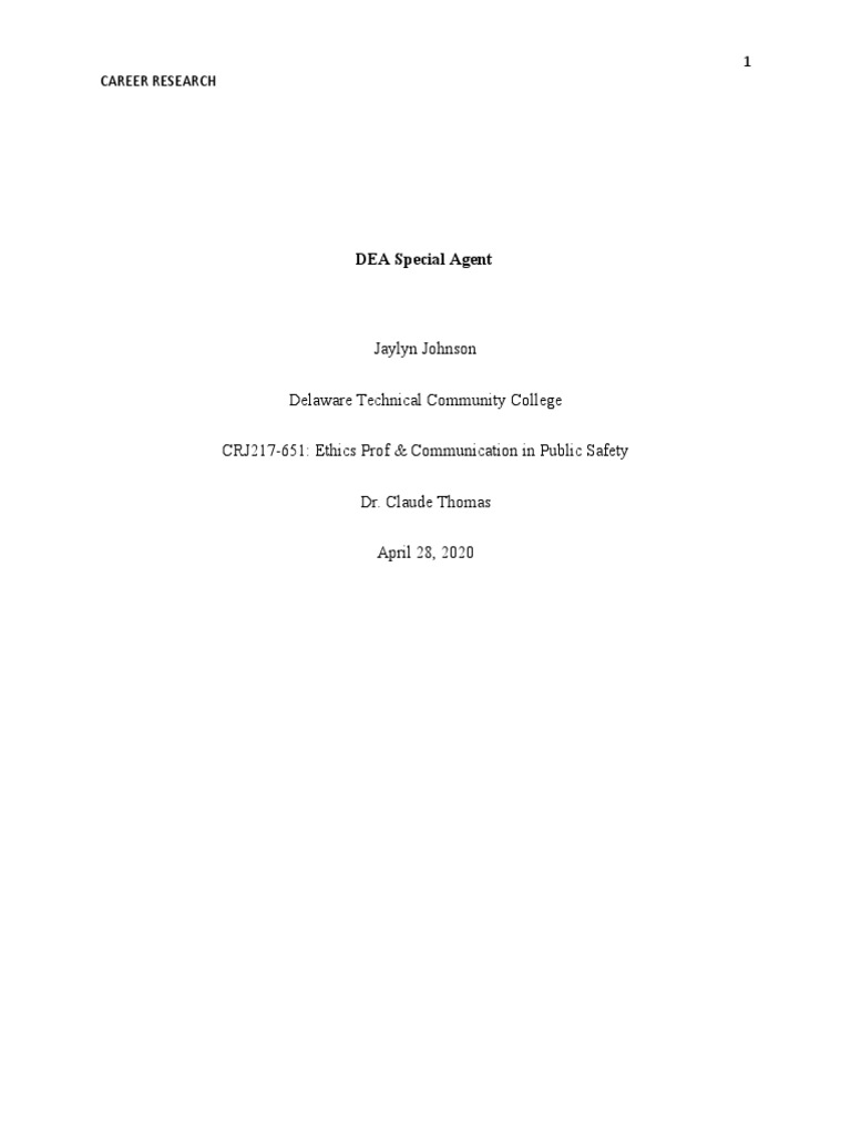 Dea Special Agent | PDF | Special Agent | Drug Enforcement Administration