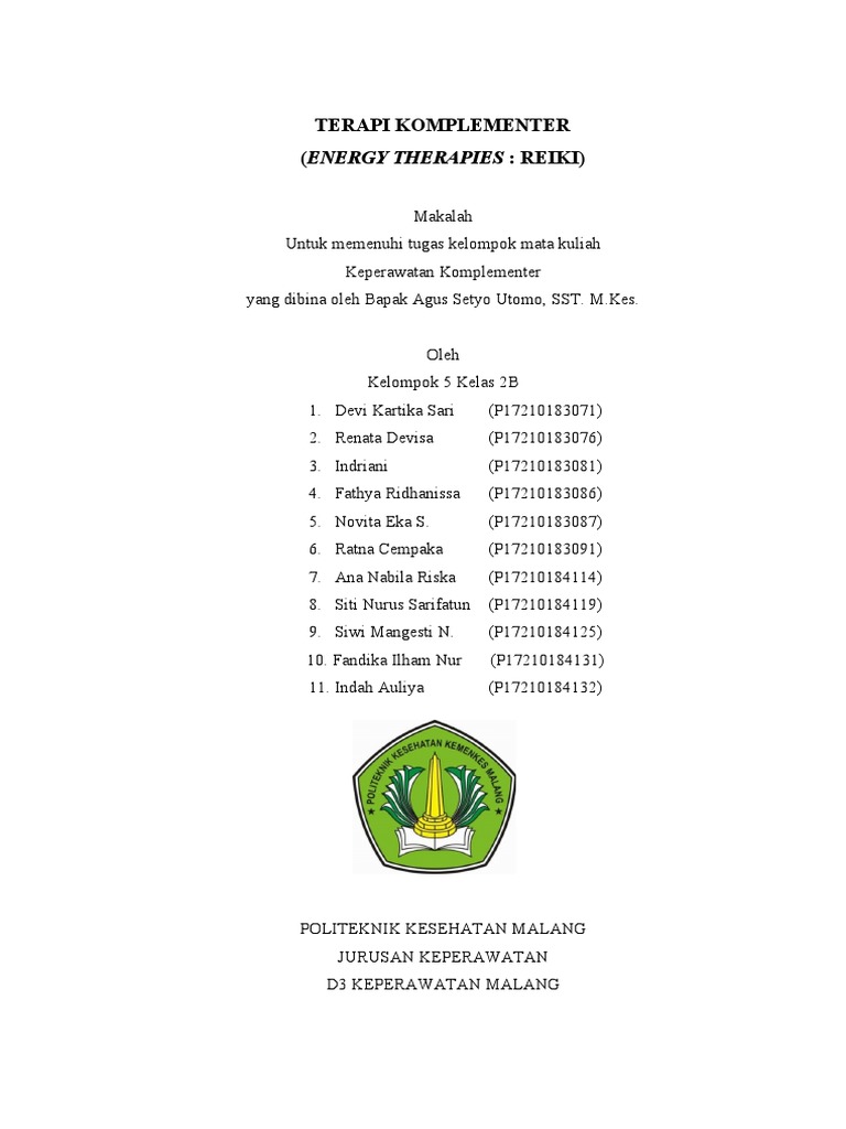 Reiki: Terapi Energi Komplementer | PDF | Pengembangan Diri