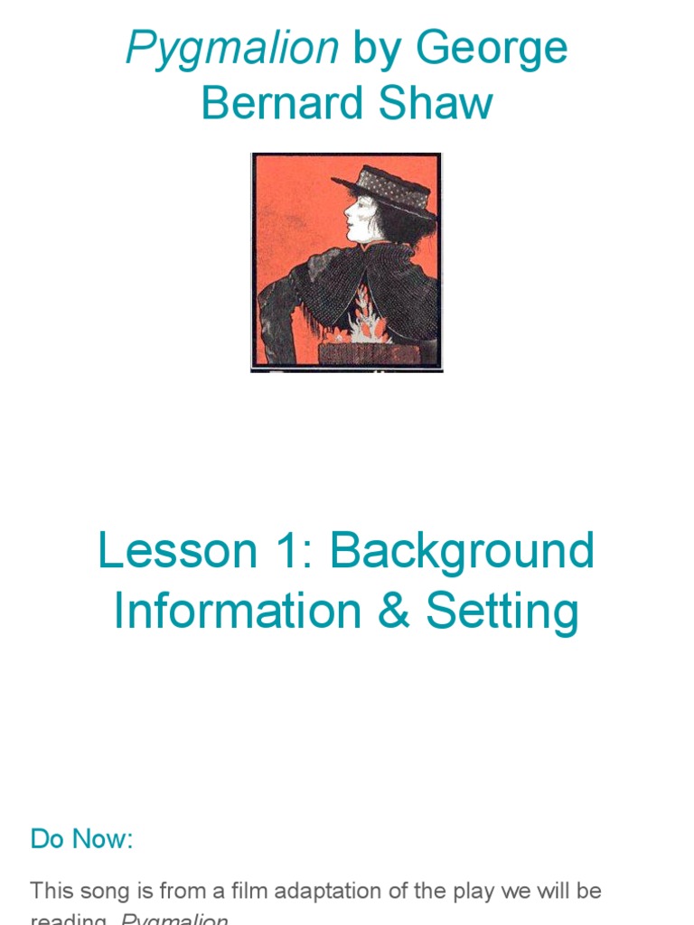 Pygmalion | PDF | Victorian Era | Pygmalion (Play)