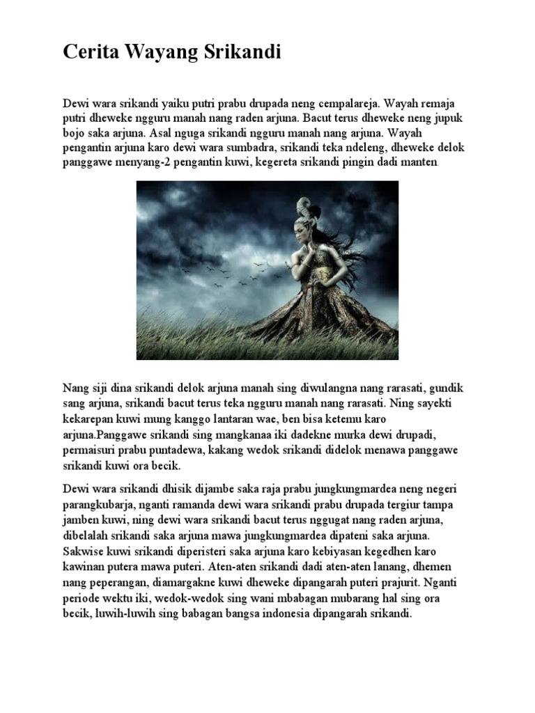Cerita Wayang Srikandi | PDF