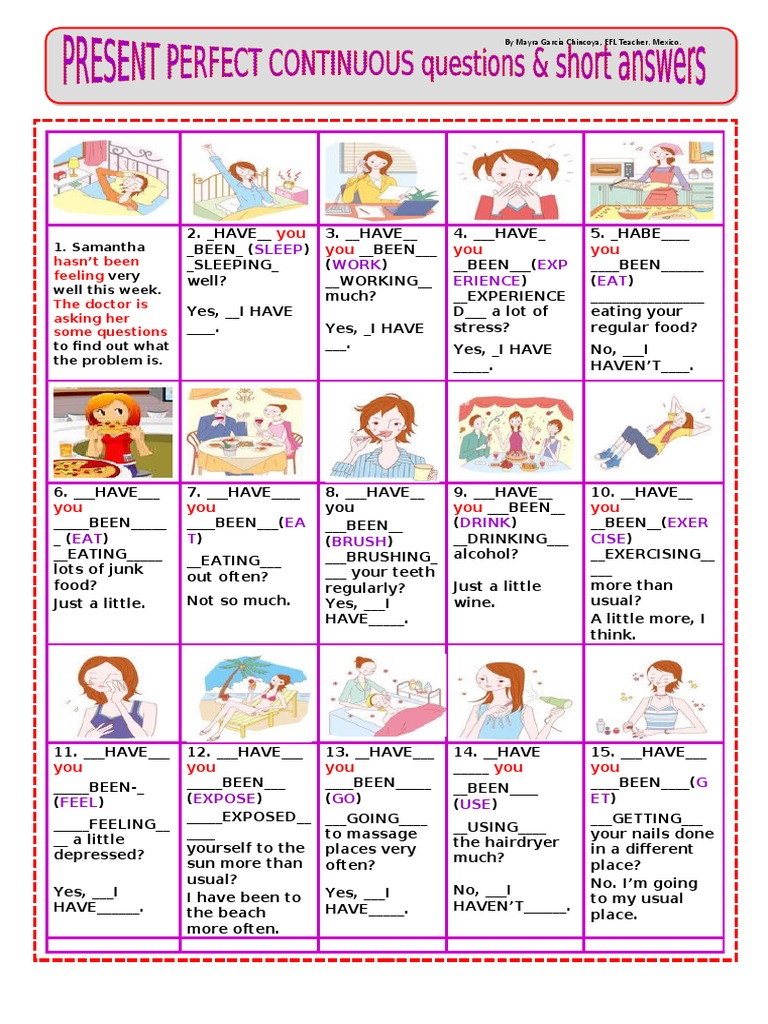 Present Perf Cont | PDF | Alcohol
