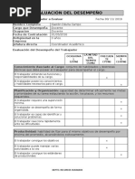 Modelo de Evaluación de Desempeño 90 Grados | PDF