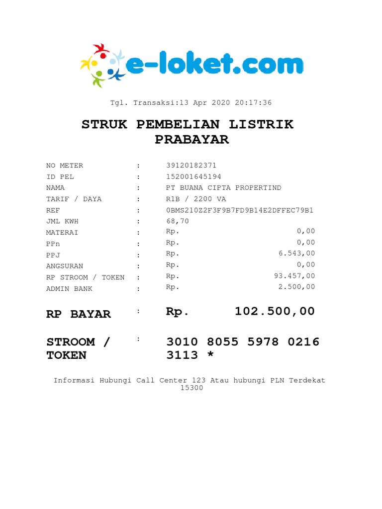 E-Loket Struk | PDF