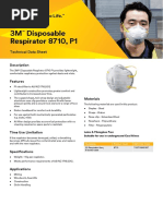 3M Disposable Respirator 1860, 1860S, N95: Technical Data Sheet | PDF ...