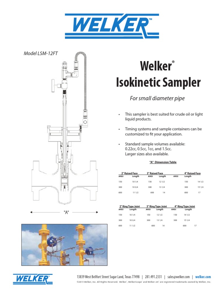 Welker Isokinetic Sampler: Model LSM-12FT | PDF | Nature
