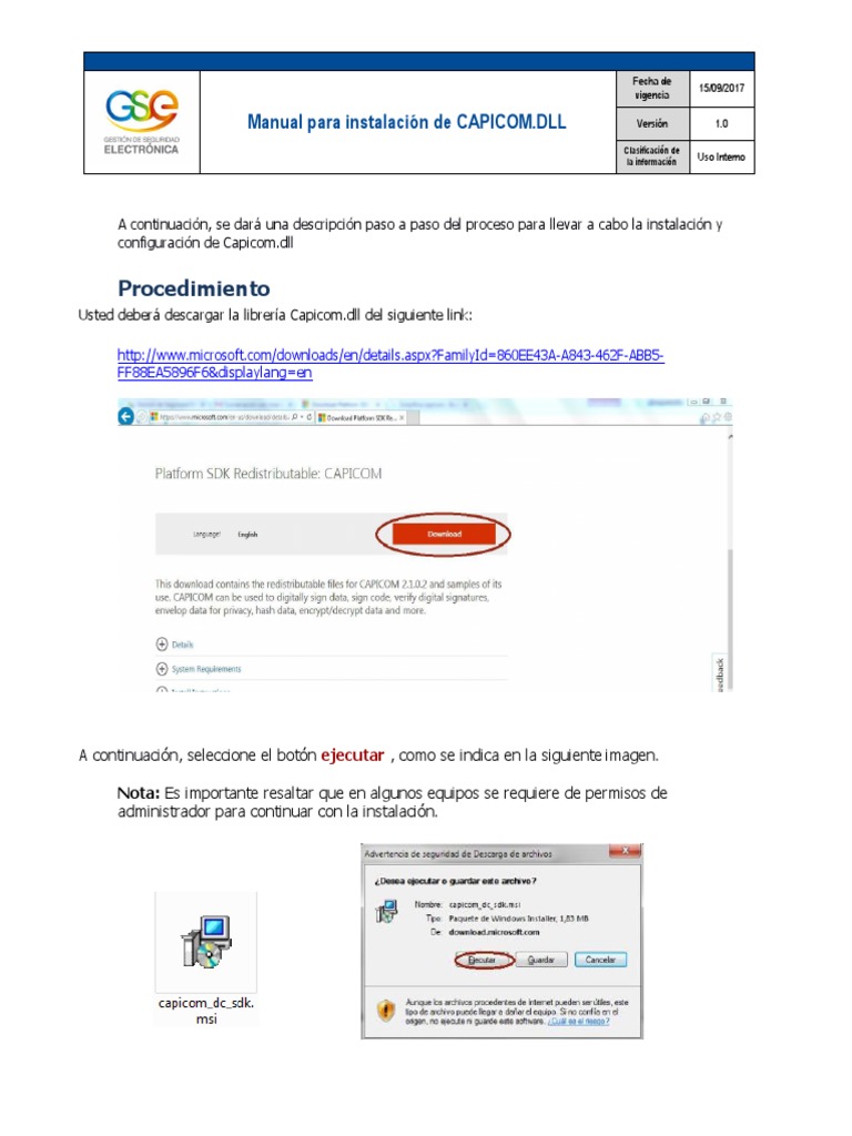 Guia Capicom - DLL | PDF | explorador de Internet | Archivo de computadora