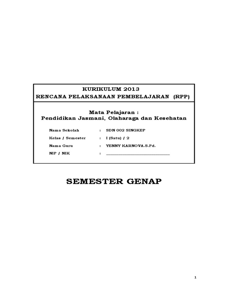 RPP KD. 3.5 Dan KD 4.5 SMT 2 | PDF