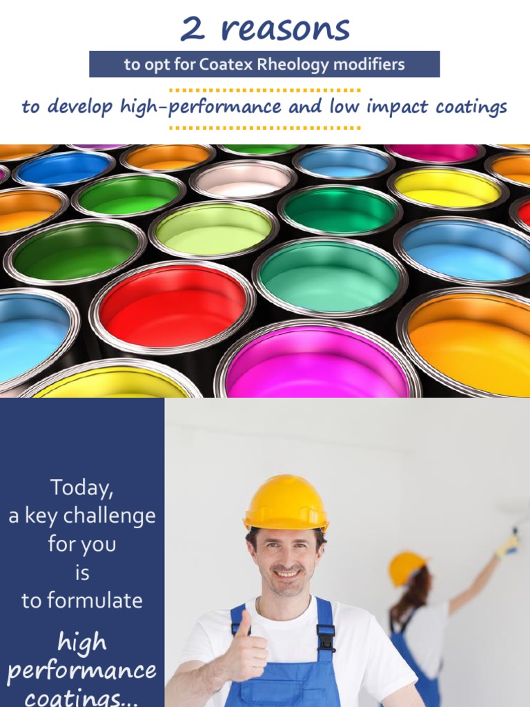 To Opt For Coatex Rheology Modifiers: To Develop High-Performance and ...