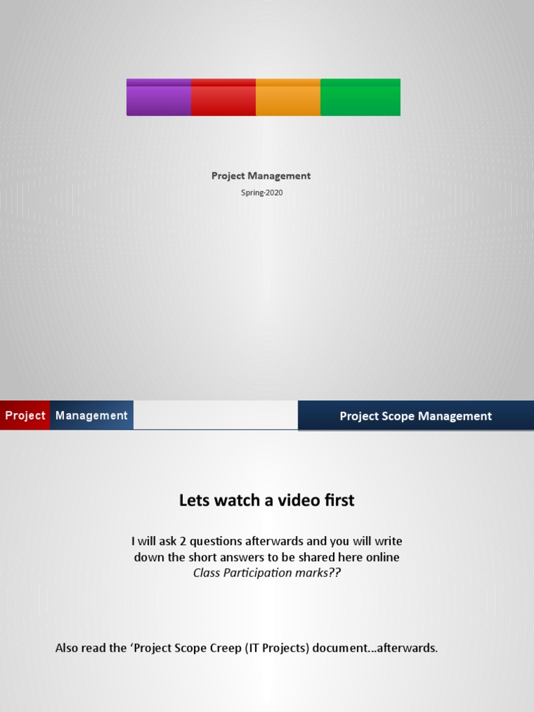 Managing Project Scope Creep | PDF | Project Management | Systems ...