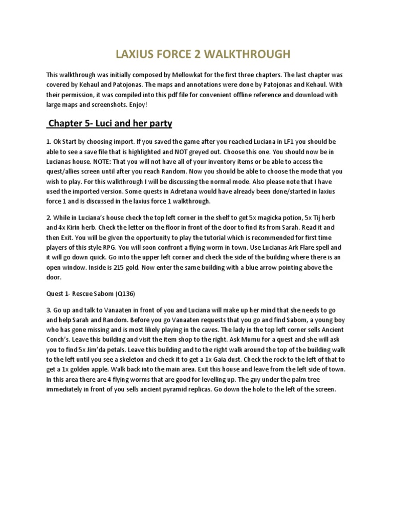 Laxius Force 2 Small | Download Free PDF | Nature | Leisure