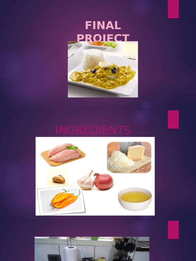 Final Proyect Ingredients Aji de Gallina | PDF