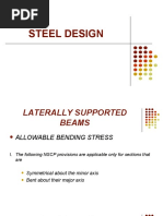 Allowable Bending Stress in Steel | PDF