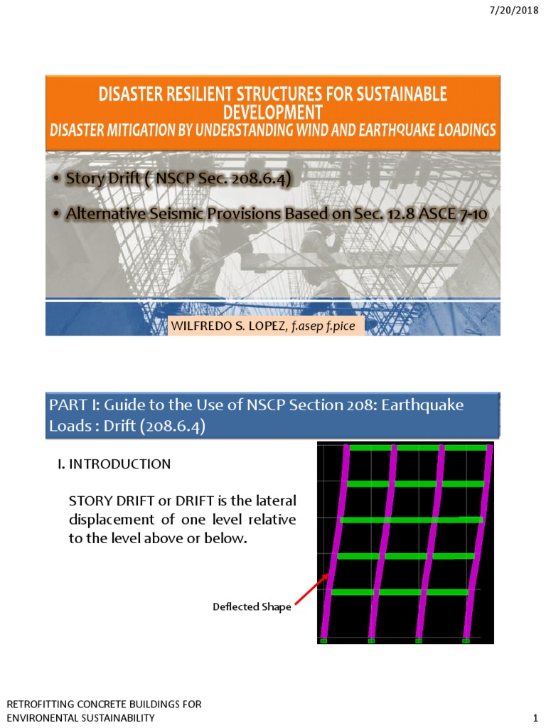 2 Storey Drift and Building Separation Limitations | PDF | Applied And ...