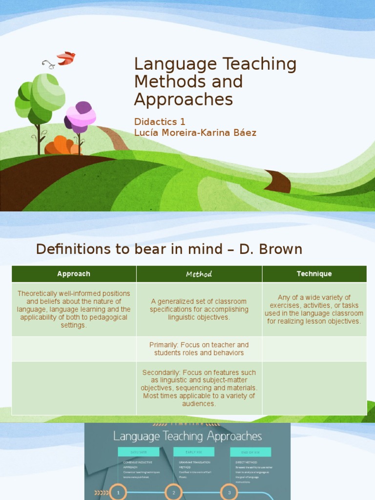 Language Teaching Methods and Approaches | PDF | Language Education ...